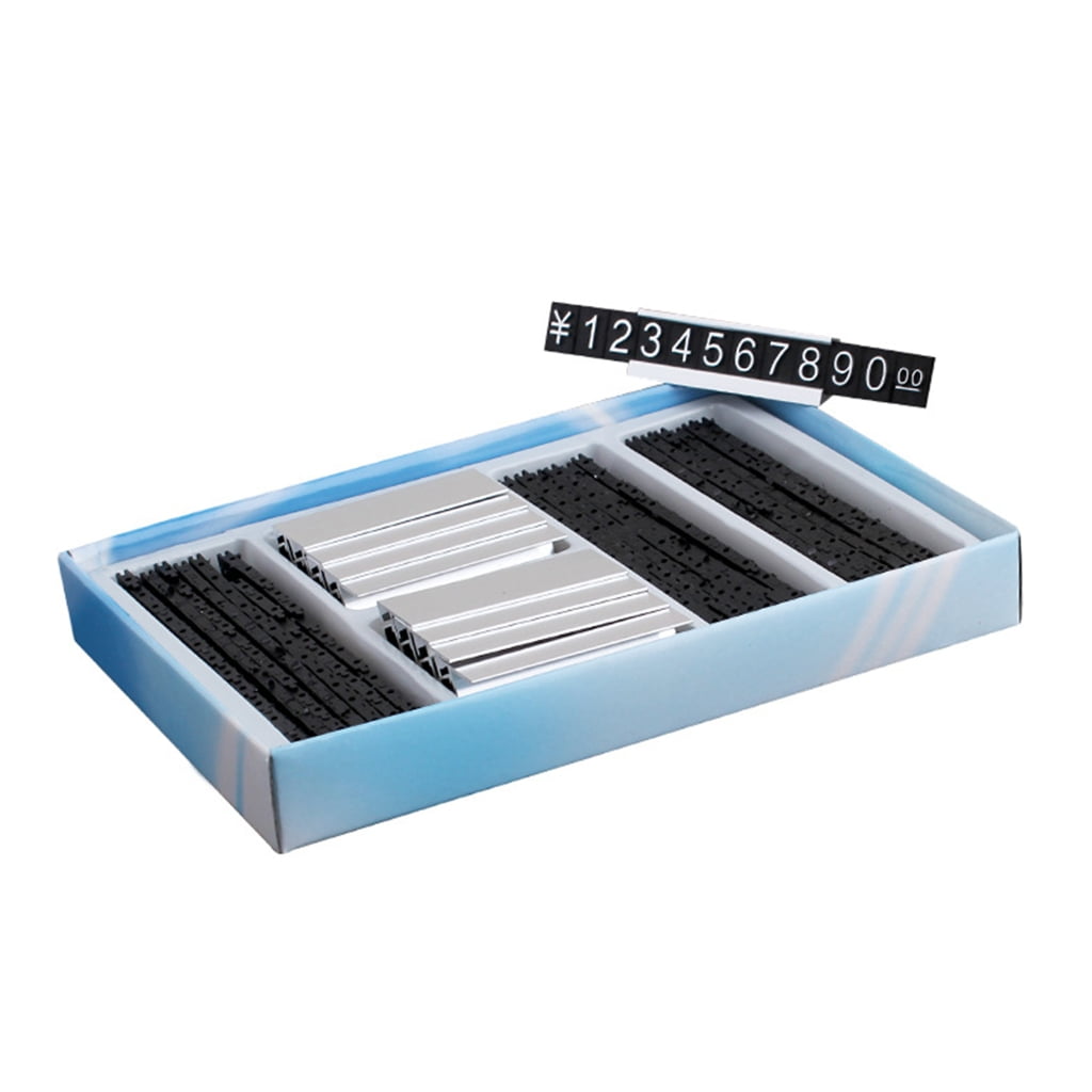 Tizuqe Metal Number Price Tag Signs 1Box Arabic Numerals Mall Mobile ...