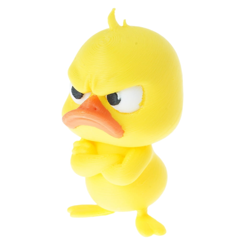 Tizuqe Miniature Angry Yellow Duck for Desktop Plastic Ornaments with ...