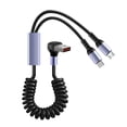 Tizuqe Multiple Device Car Charging Solution with Extendable Double ...