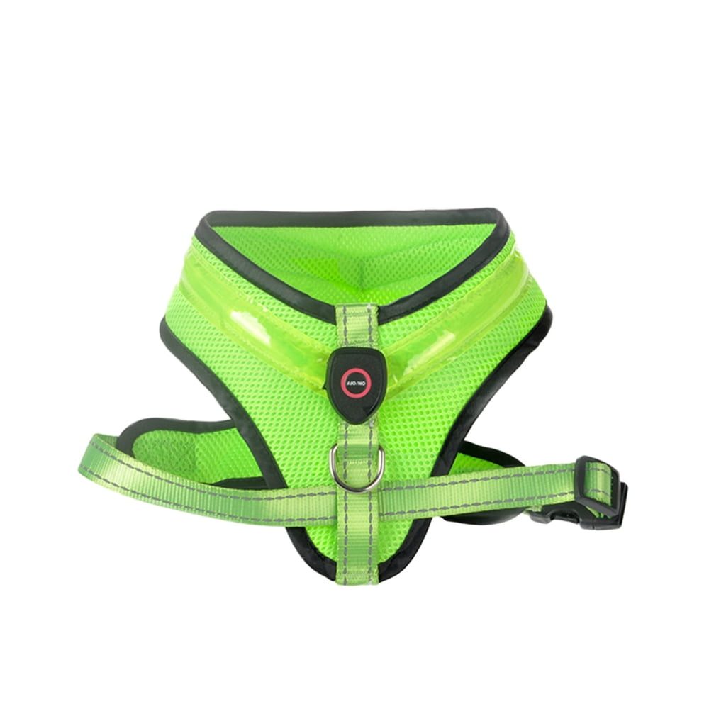 Tizuqe Multiple Size LED Glowing Pet Harness LED Dog Vest Pet Outdoor ...