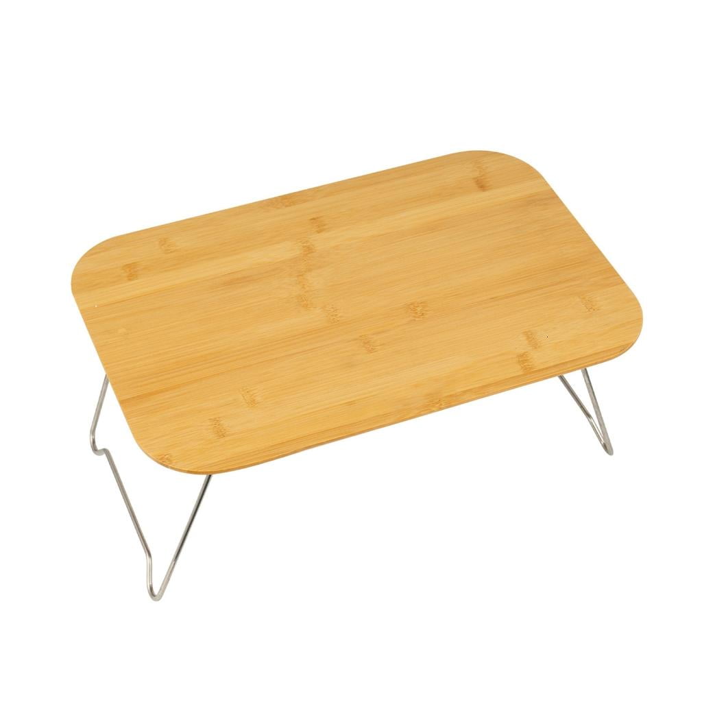 Tizuqe Natural Wood Foldable Desk Quick Setups Mechanism Indoor Outdoor ...