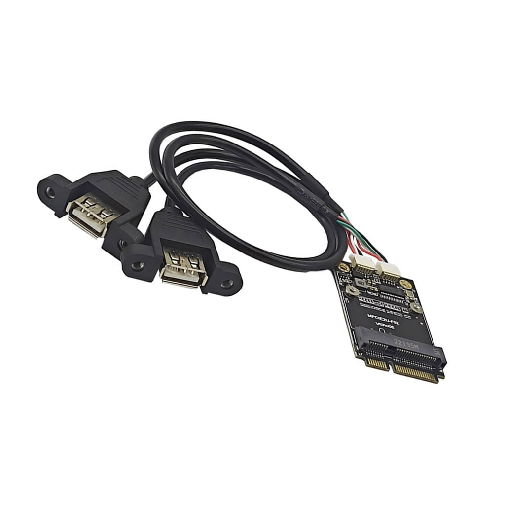 Tizuqe PCIE to Double Port USB2.0 Adapter Card Risers with USB ...