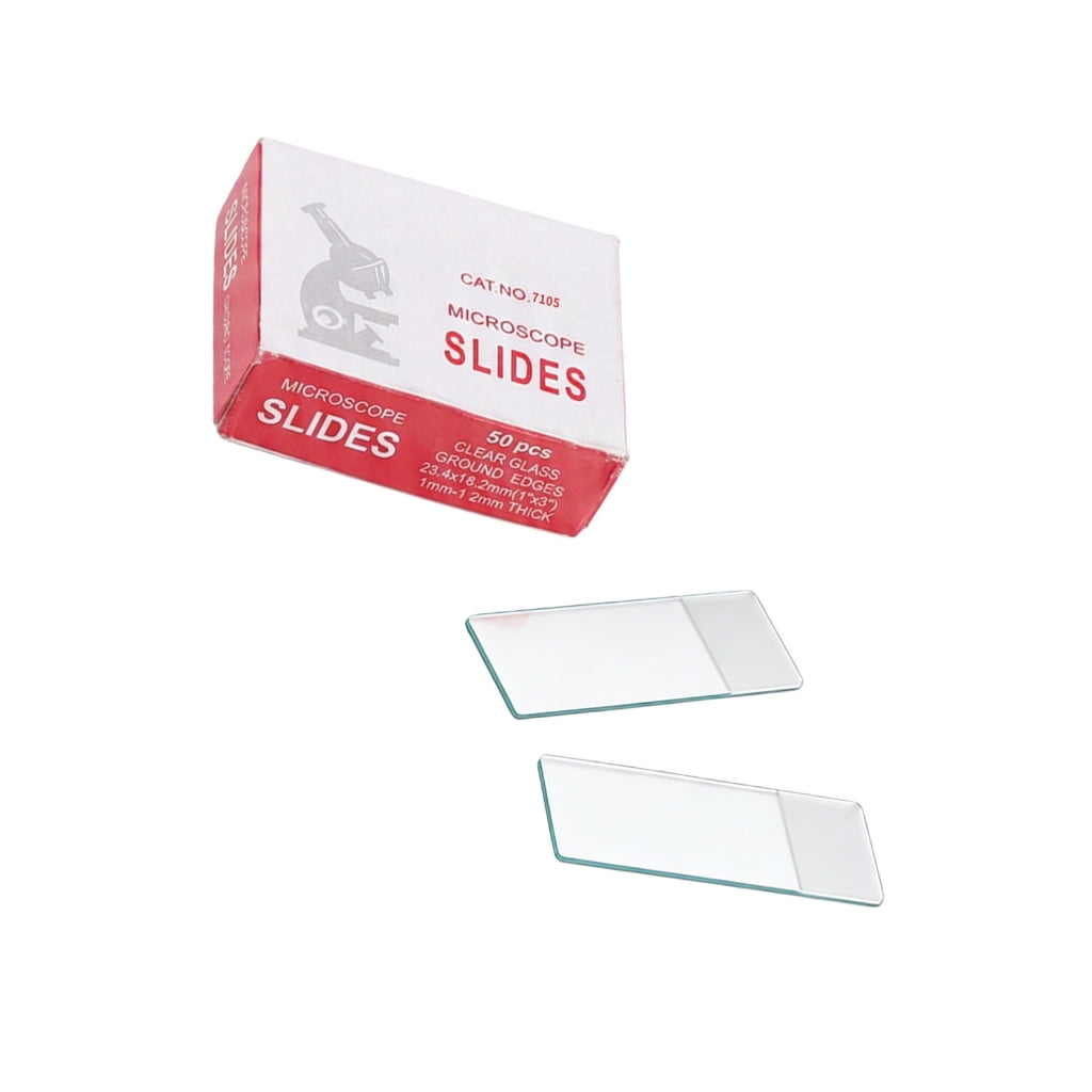 Tizuqe Pack of 50 Pre Cleaned Blank Microscope Slides for Biological ...