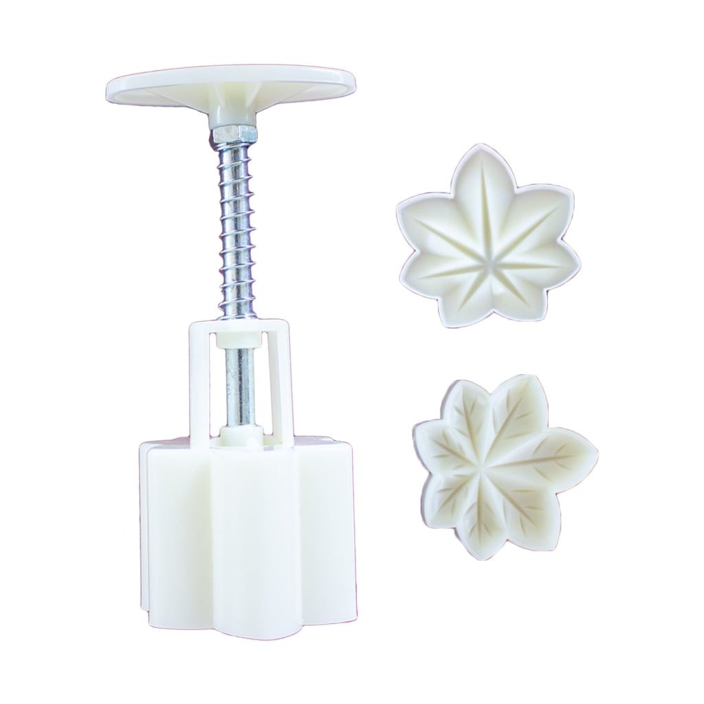 Tizuqe Plastic Moon Cake Mold Mid Autumn Cookie Stamp Pastry Tool ...