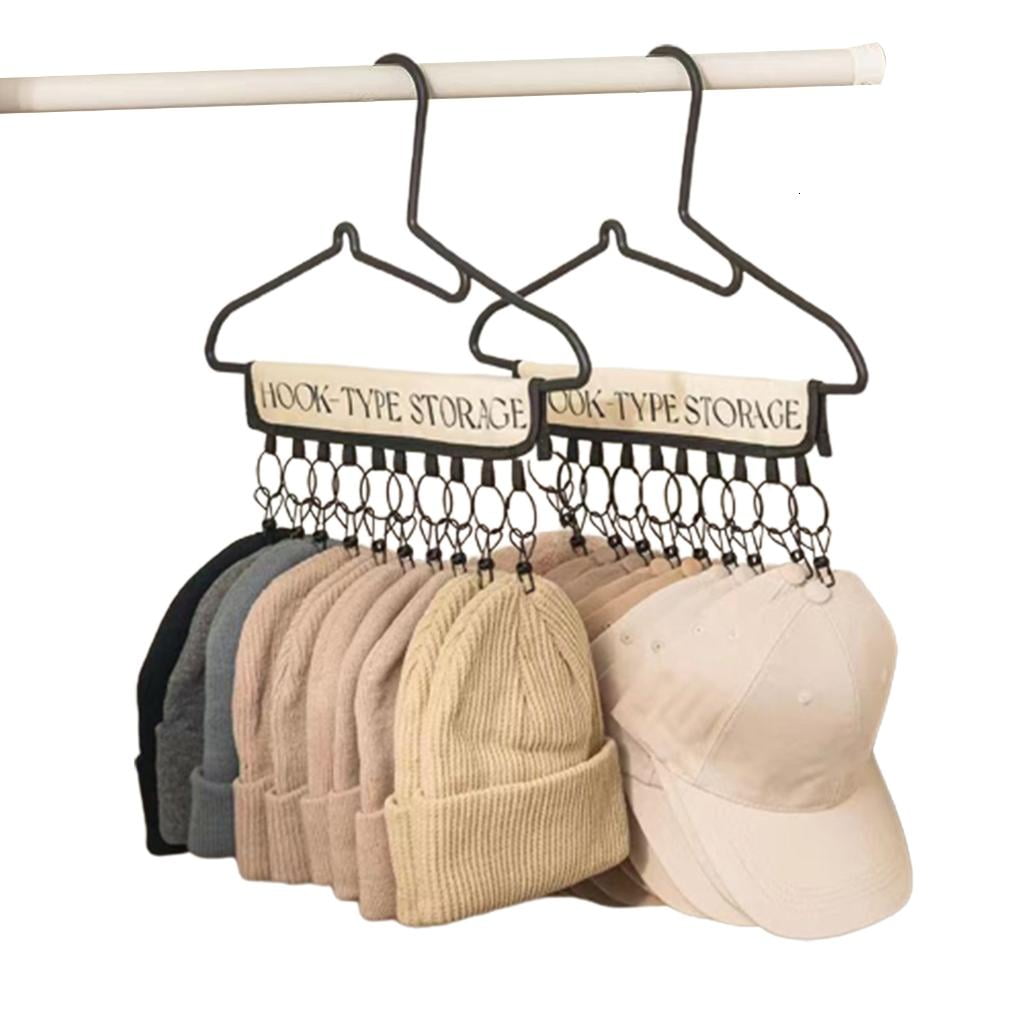 Tizuqe Portable Laundry Hook Clips No-slip Metal Hat Hangers Hanging ...