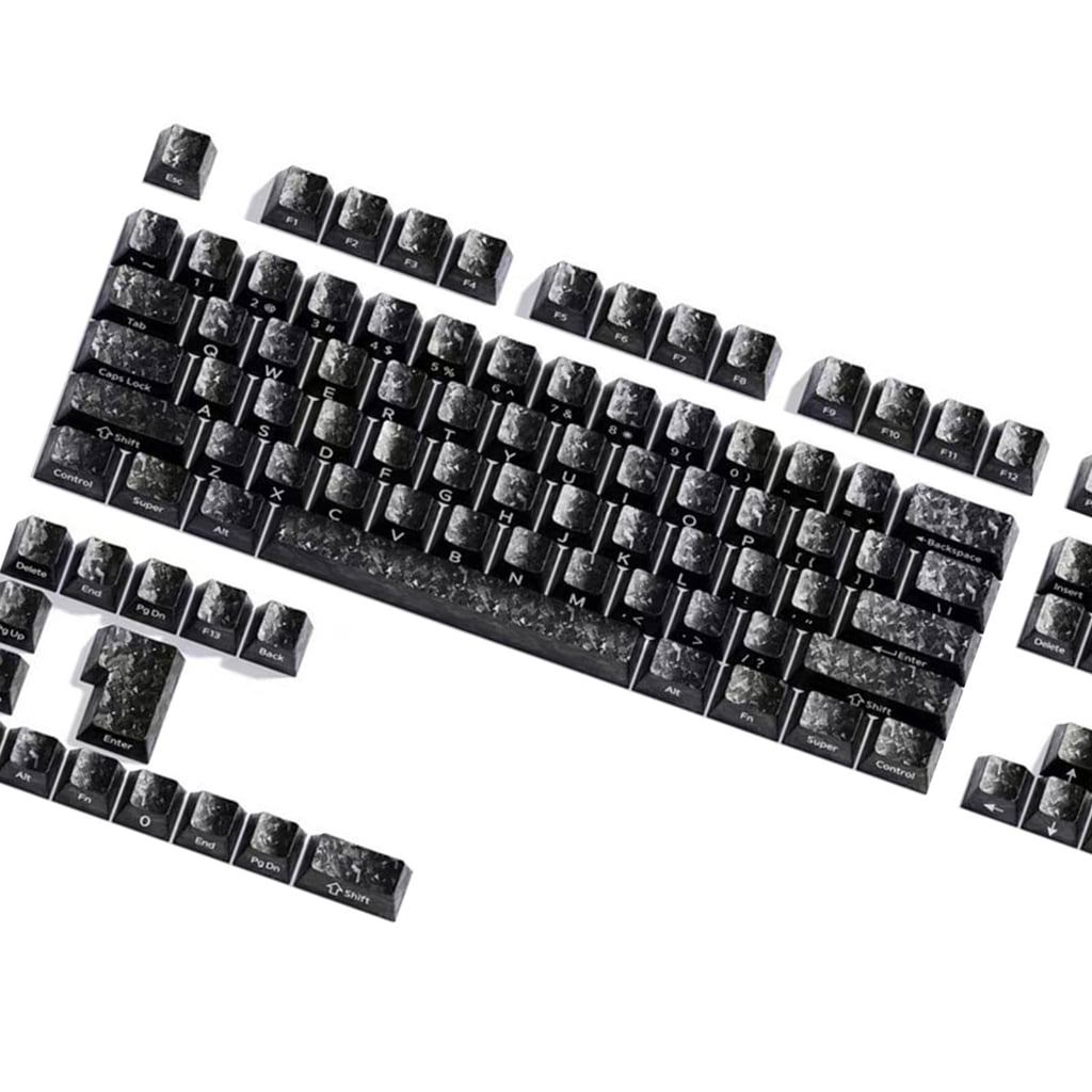Tizuqe Professional Carbon Fiber Computer Keyboard Keycaps 119pcs Full ...