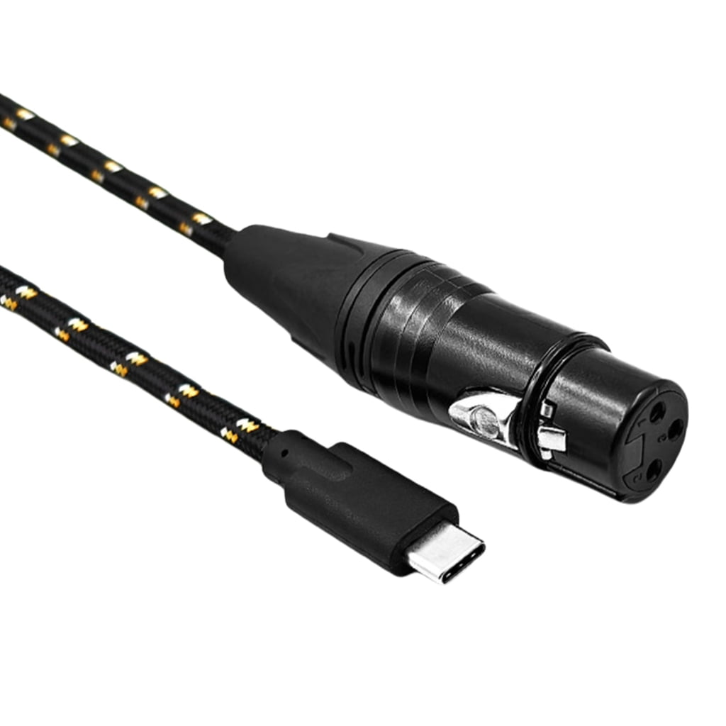 Tizuqe Professional USB C Male to 3Pin Female Mic Cable Dynamic Mic ...