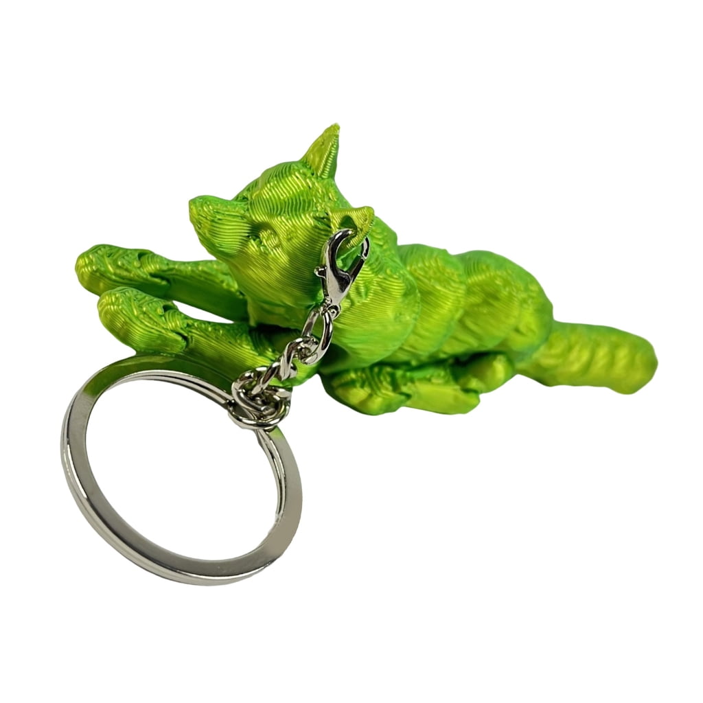 Tizuqe Realistic 3D Printed Wolf Keychain With Movable Joints for ...