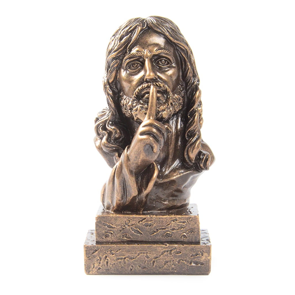 Tizuqe Resin Crafts Jesus Christ for Head Bust Statue Antique Bronze ...