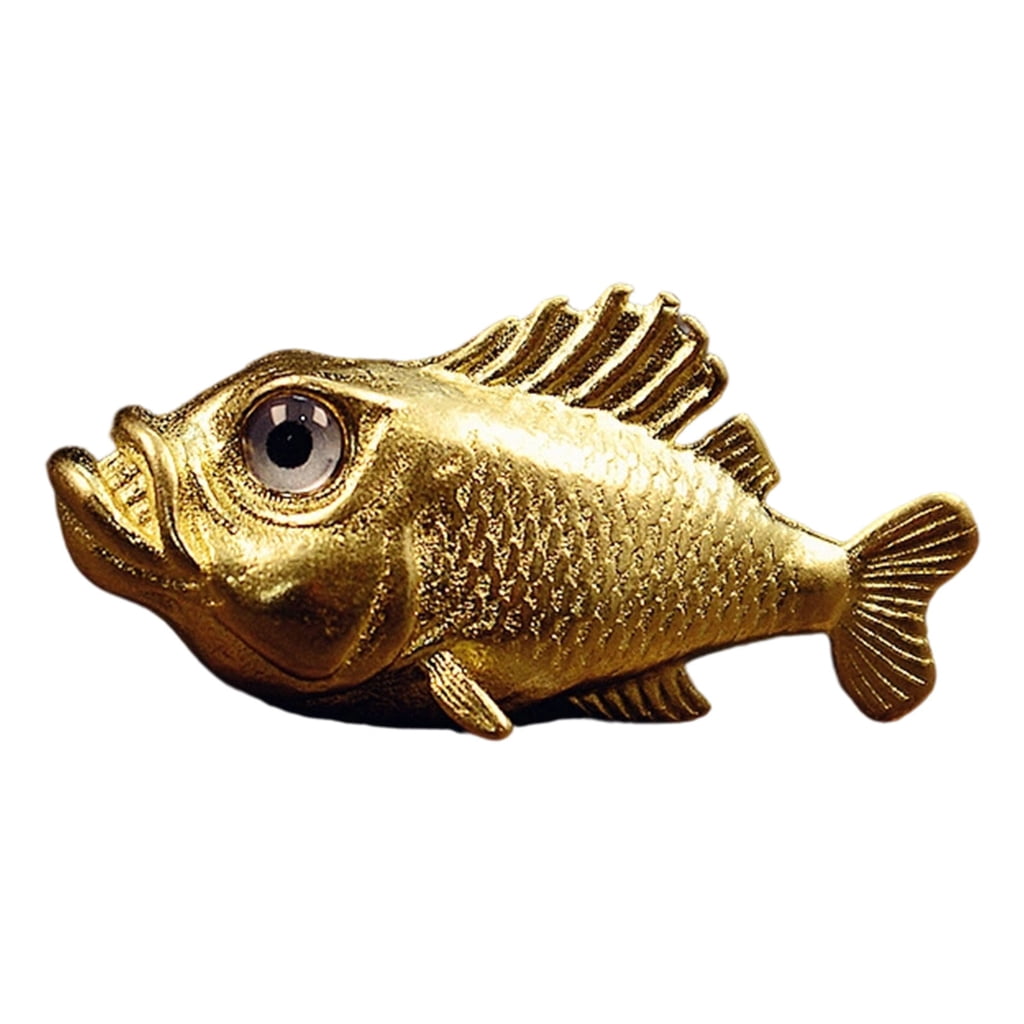 Tizuqe Retro Copper Fish Sculpture Antique Copper Marine Creature ...