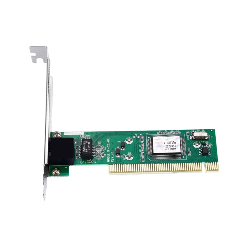 Tizuqe Rtl8139 PCI Ethernet Networking Card for Desktop PCs Plugs and ...