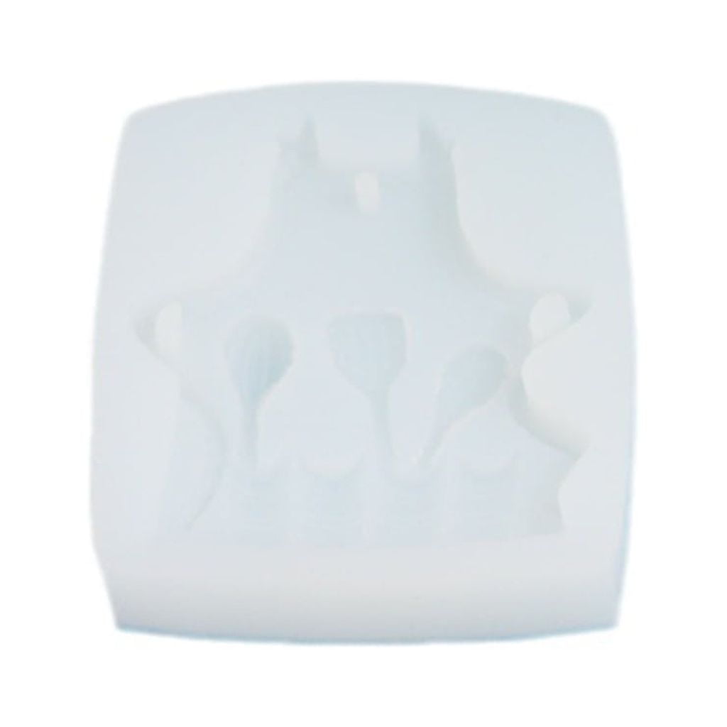 Tizuqe Silicone Mold Chocolate Apron Bear Spoon Fondant Cake Candy ...