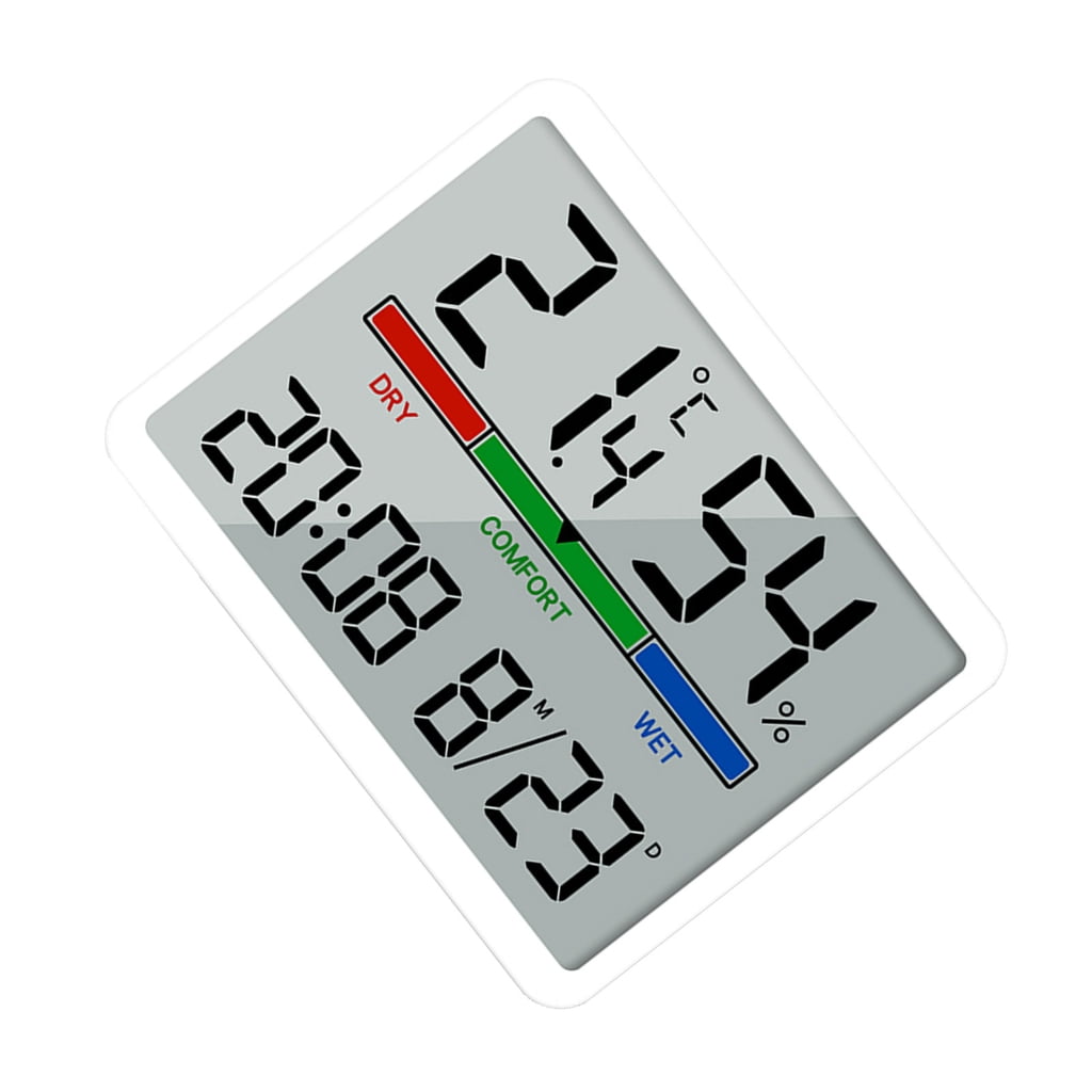 Tizuqe Slim Electronic Wall Clock Digital Wall Clock Battery Powered ...