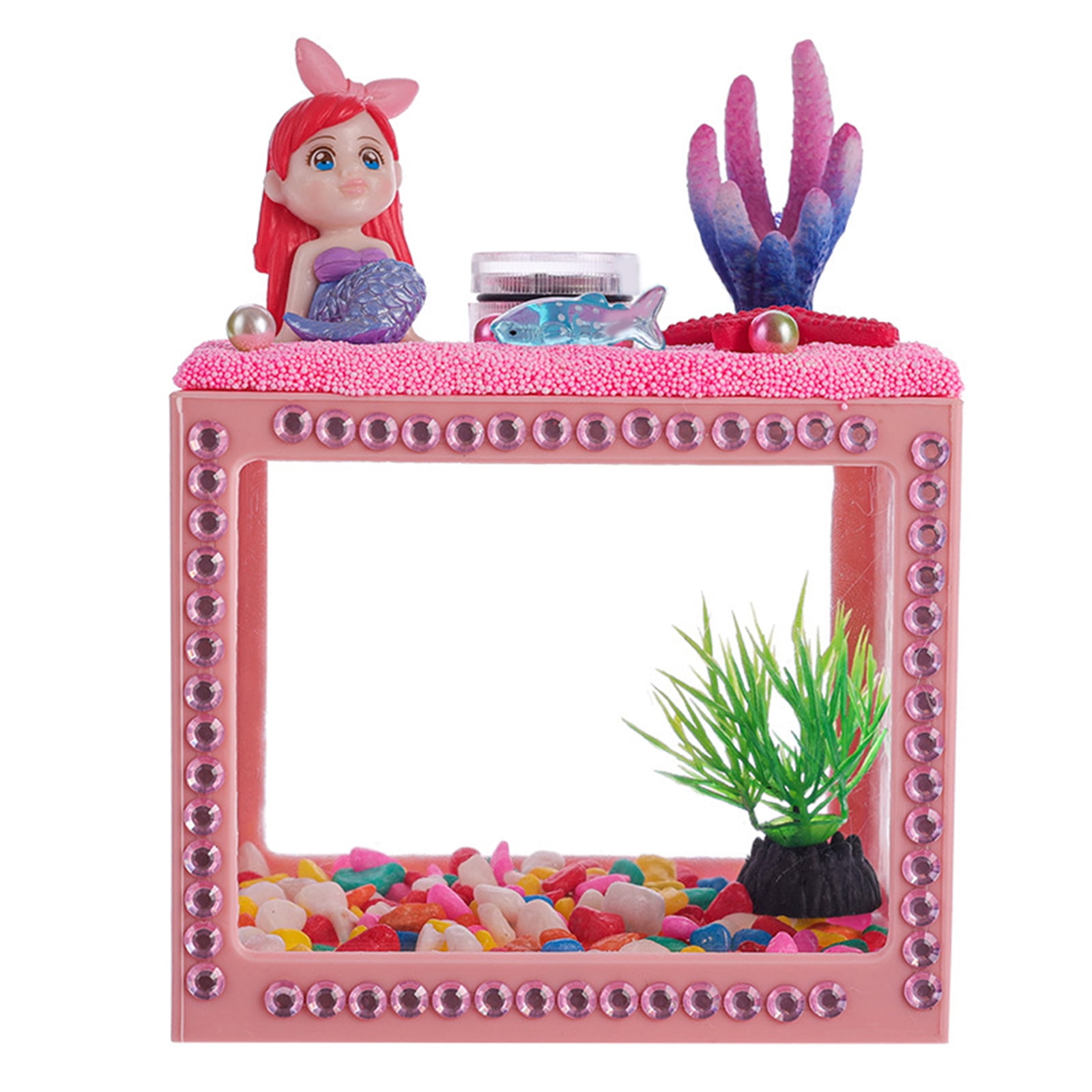 Tizuqe Small Betta for Tank DIY Aquariums for Kids Mini Cages for Bug ...