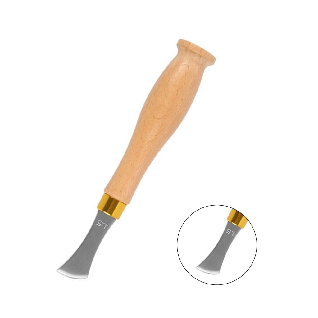 Tizuqe Stainless Steel Leather Edging Tool Wood Handle for DIY ...