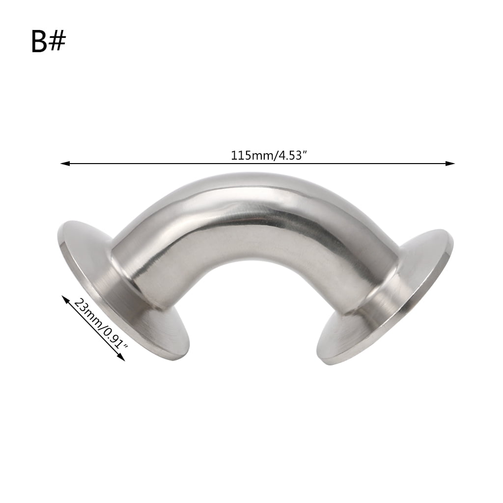 Tizuqe Stainless Steel for Tri Clamp Ferrule Sanitary 90 Degree Elbow ...