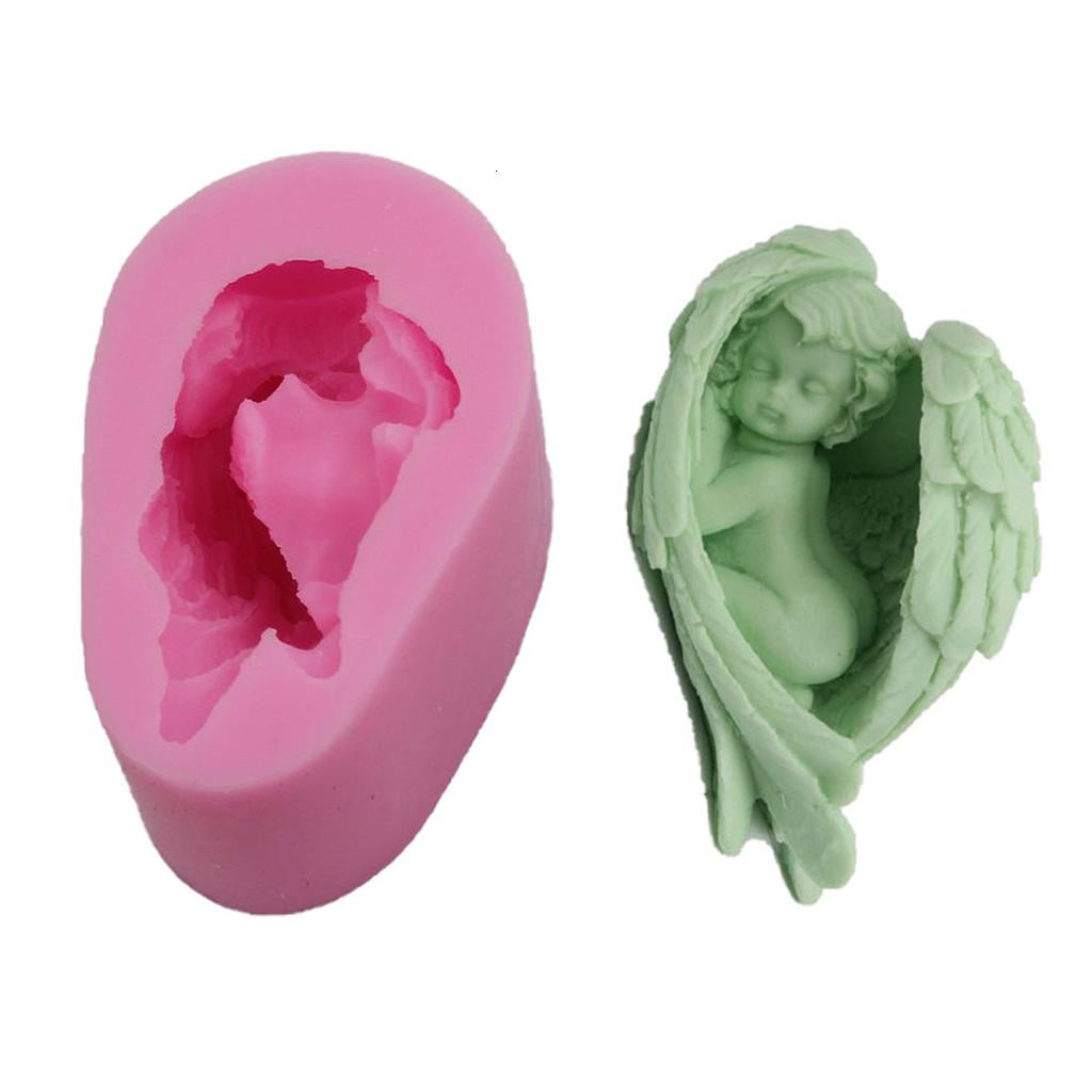 Tizuqe Stereo Angel Baby Shape Silicone Mold Angel Shape Molds Casting ...