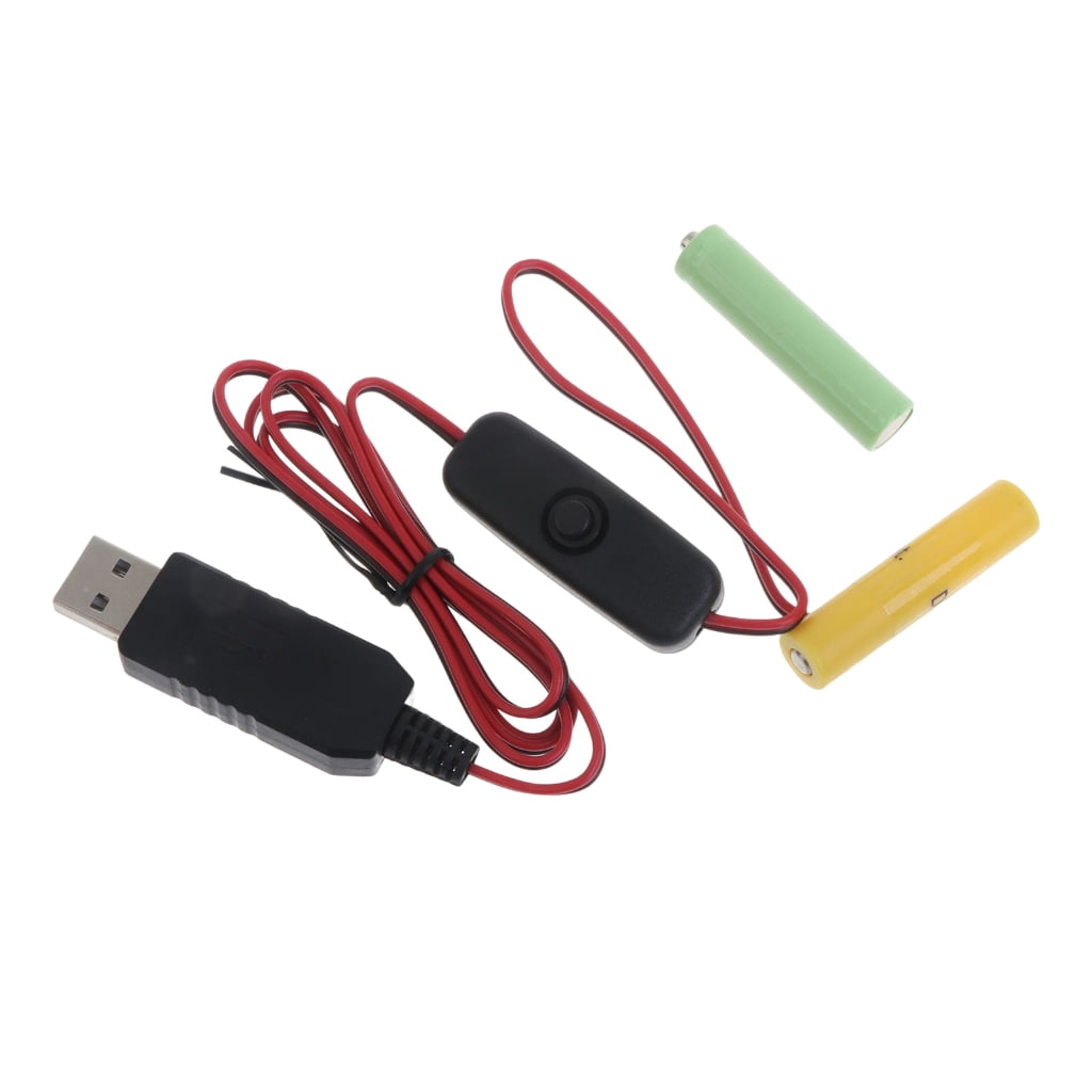 Tizuqe Type C USB to 3V Power Supply Dummy Battery Adapter Cable Replace LR03 Batteries ...