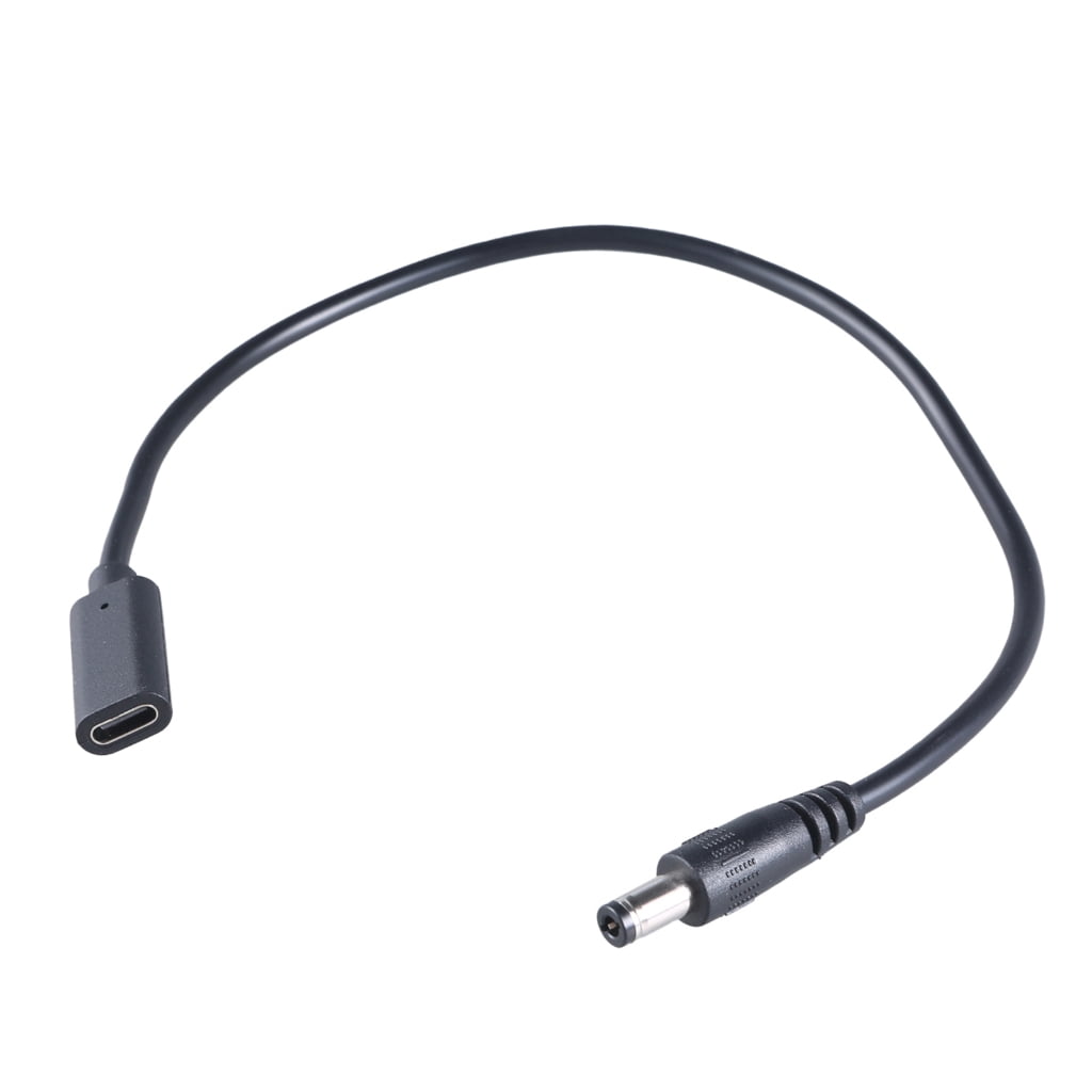 Tizuqe 30cm Long USB C to 5.5x2.5mm Power Cable Female to Male ...
