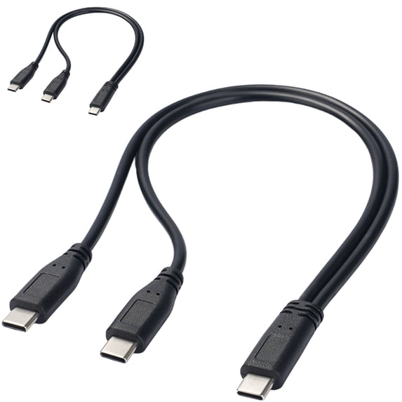 Tizuqe USB C to Double USB C Female/Male Type C Connector Headphone ...
