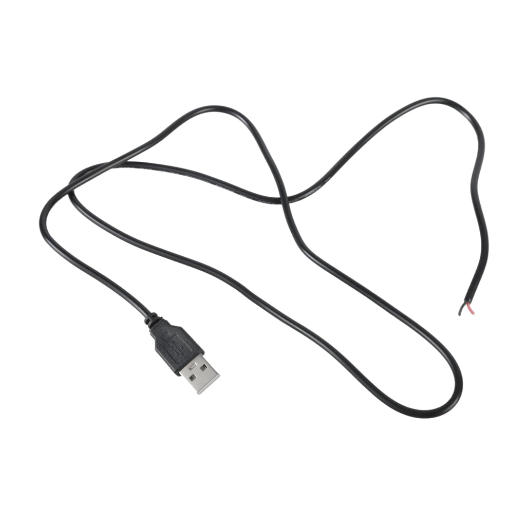 Tizuqe USB Male to 2Pin Power Extension Cable USB to Open End Pigtail ...