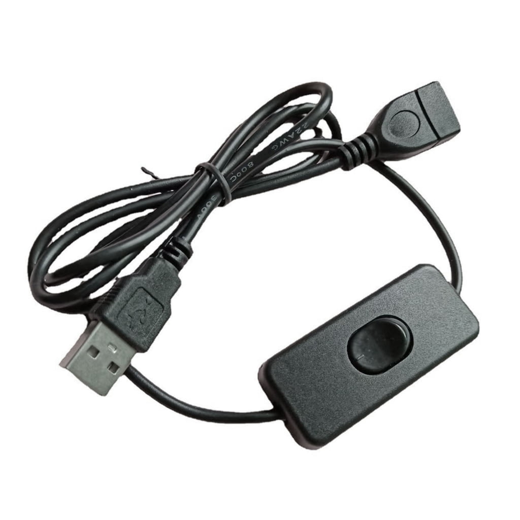 Tizuqe USB Male to Female Extension Cable 2m USB Cable with Switch for ...