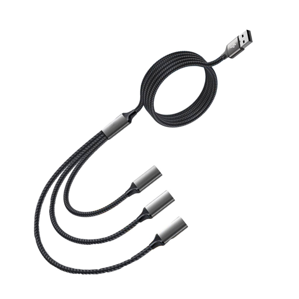 Tizuqe USB Splitter Cable USB Male to 3 Female Splitter Charging Cable ...