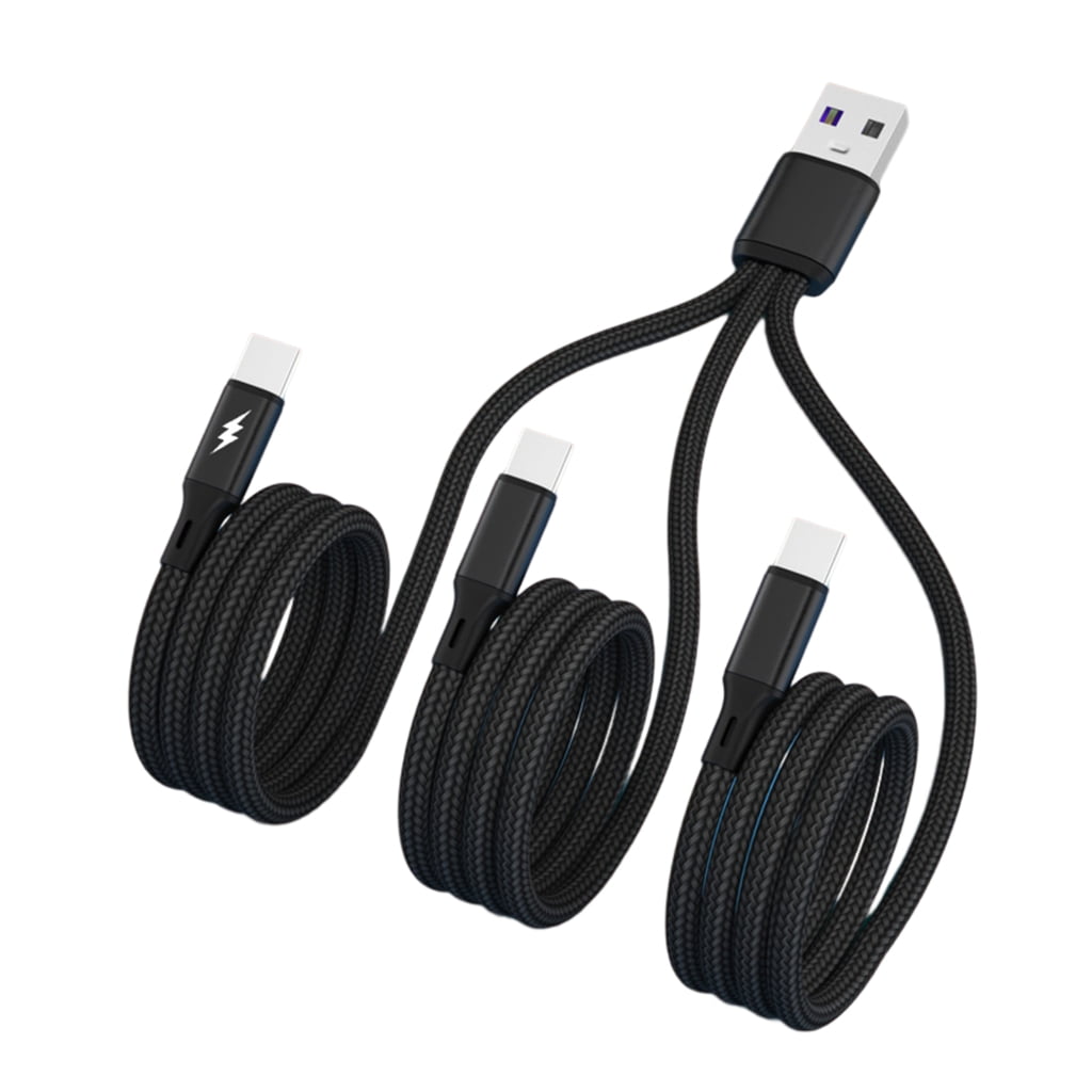 Tizuqe USB to 3x Type-C Connectors Charger Cable 5V Multiple Type-C ...