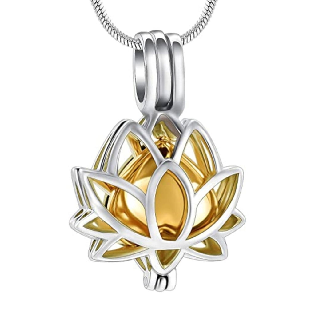 Tizuqe Unique Flower Mini Ashes Container Locket Hair Pendants ...