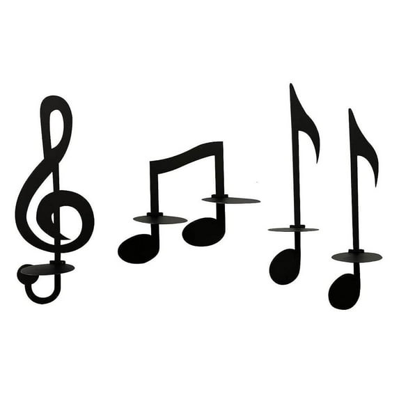 Tizuqe Unique Metal Musical Note Left Key Candle Holder Candlestick for ...