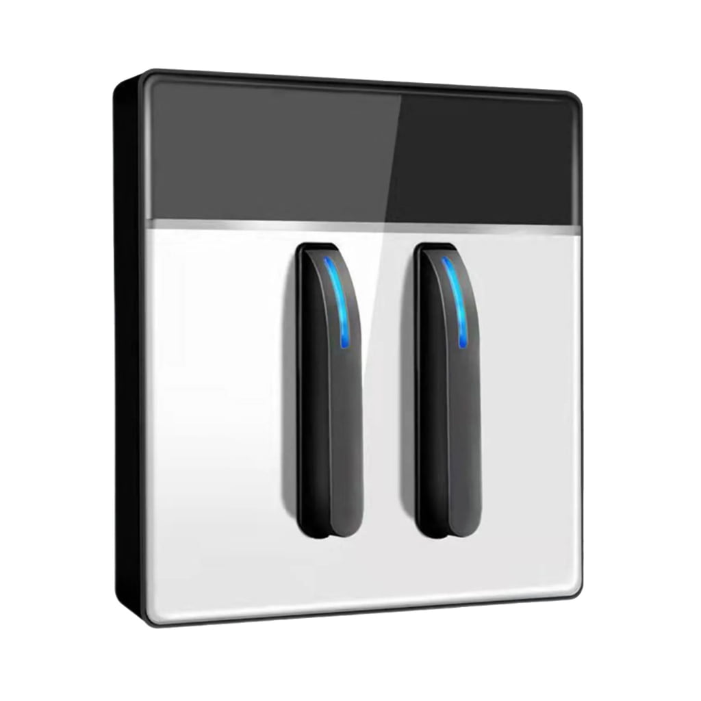 Tizuqe Wall Button Light Switches Tempered Glass Panel LED Switches 1/2 ...
