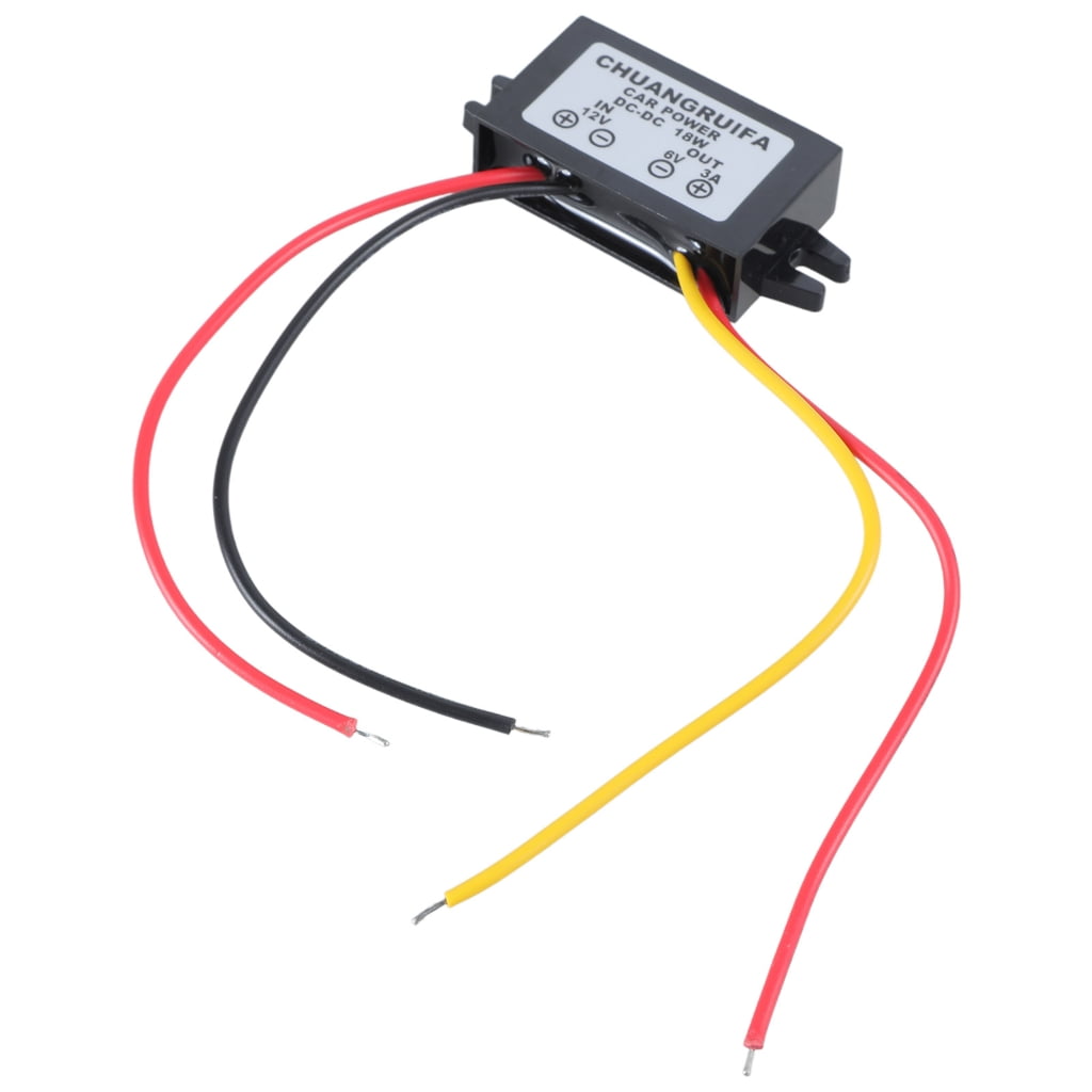 Tizuqe Waterproof Converter 12V Step Down To 6V 18W Max 3A for DC/for ...