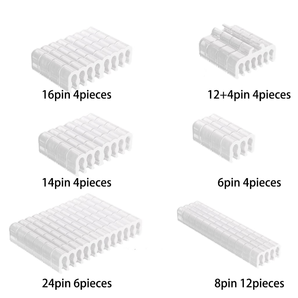 Tizuqe Wire Combs Flexible PVC Cord Guide For Computer Lines 1.8-2.5mm ...