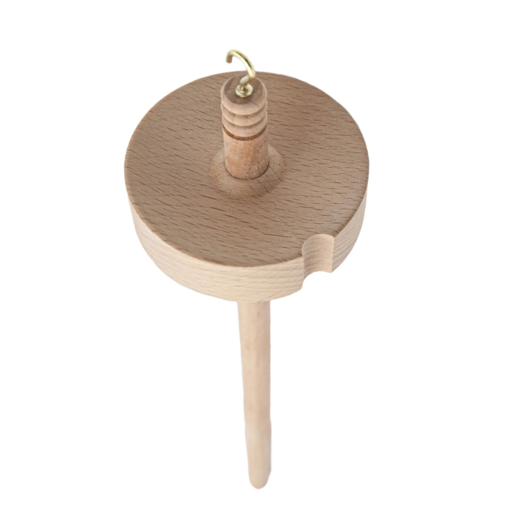 Tizuqe Wood Spindle Top Whorl Yarn Spinner for Crocheting Wool Yarn ...