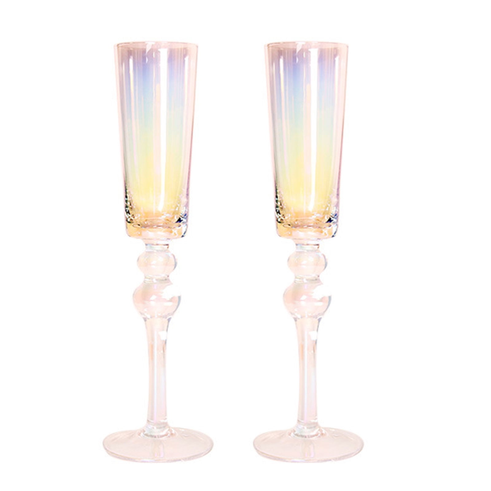 Tizuqe for Creative Champagne Flutes Simple Beer Glass Goblet Crystal ...