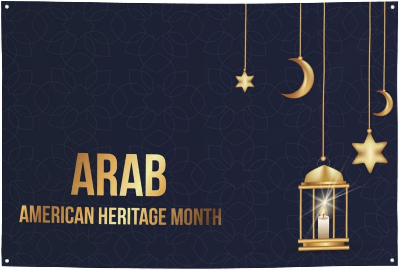 Tjama Arab American Heritage Month Banner Porch Sign 47 x 71 Inches ...