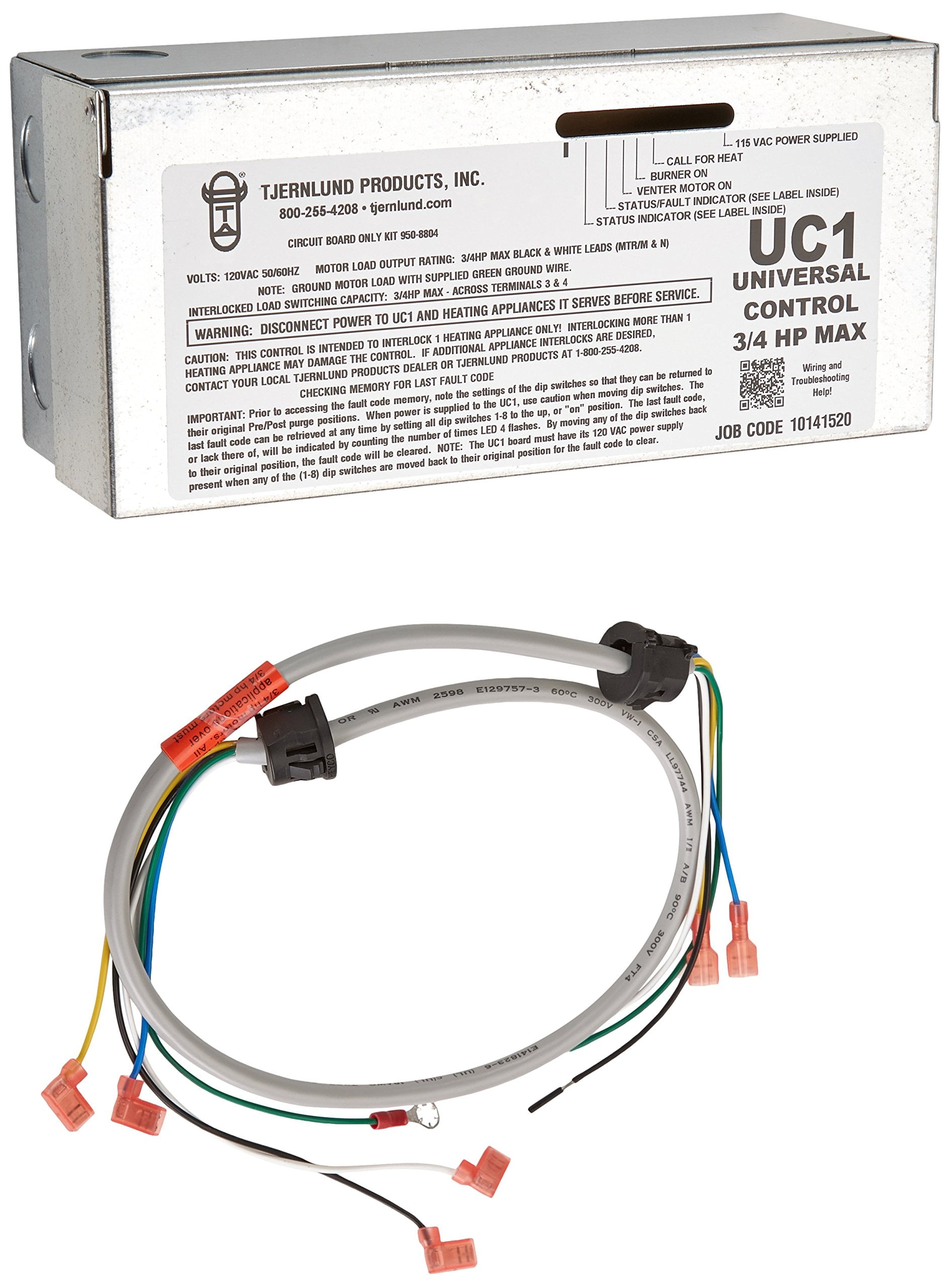 Tjernlund UC1 Universal Safety Interlock Control for Sidewall Power ...