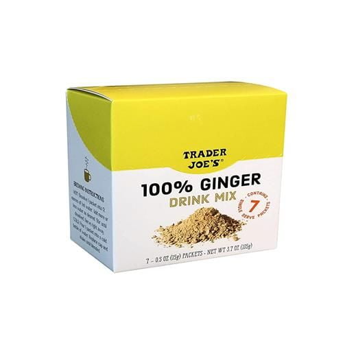 Tjs 100% Natural Ginger Drink Mix 7 - 0.5Oz (15G) Packets. Packaging ...
