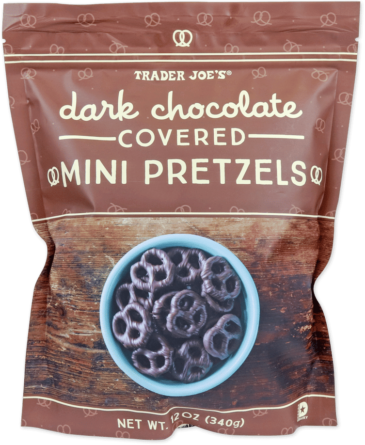 Tjs Dark Chocolate Covered Mini Pretzels 12 Oz Packaging May Vary ...