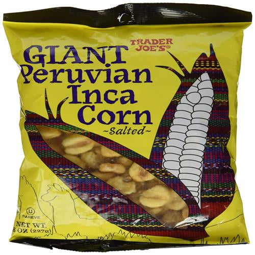 Tjs Giant Peruvian Inca Corn Salted Crunchy Snack 8 Oz - Pack Of 4 ...