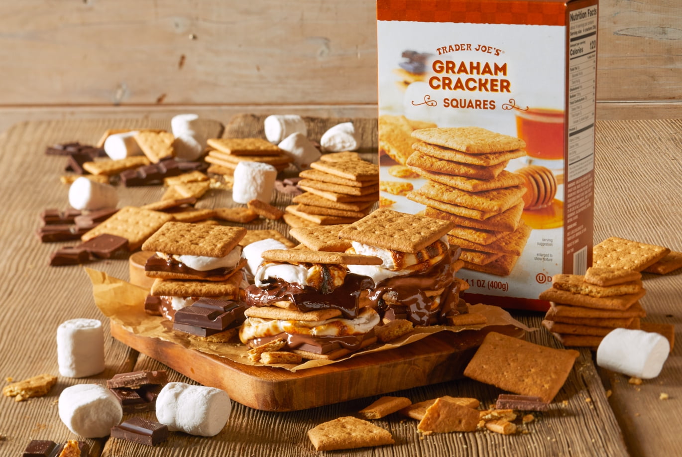 Tjs Graham Cracker Squares-14.1 Oz - Walmart.com