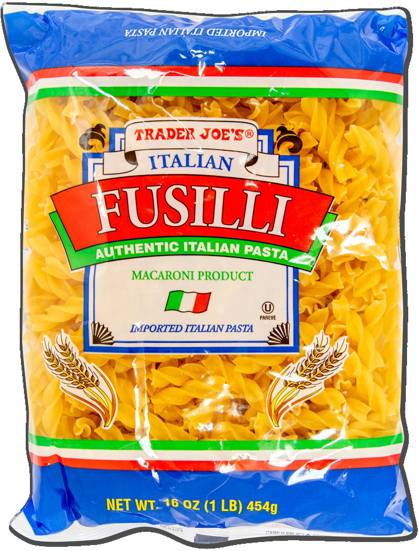Tjs Italian Fusilli 1 Lb Packaging May Vary - Walmart.com
