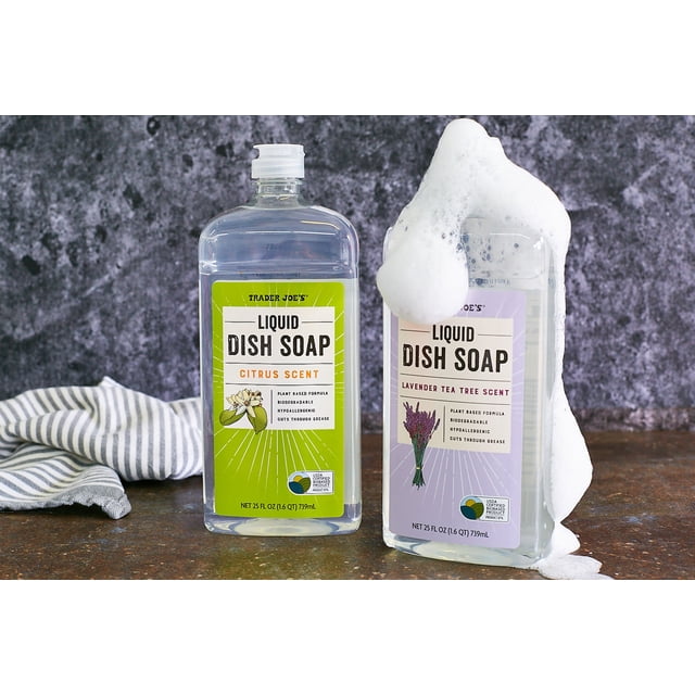 Tjs Liquid Dish Soap Lavender Tea Tree Scent 25 Fl Oz - Walmart ...