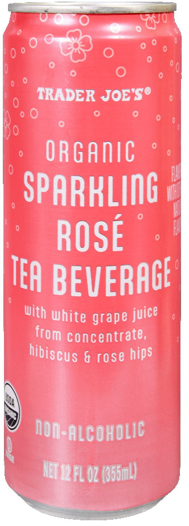 Tjs Organic Sparkling Rosé Tea Beverage 12 Fl Oz - Walmart.com