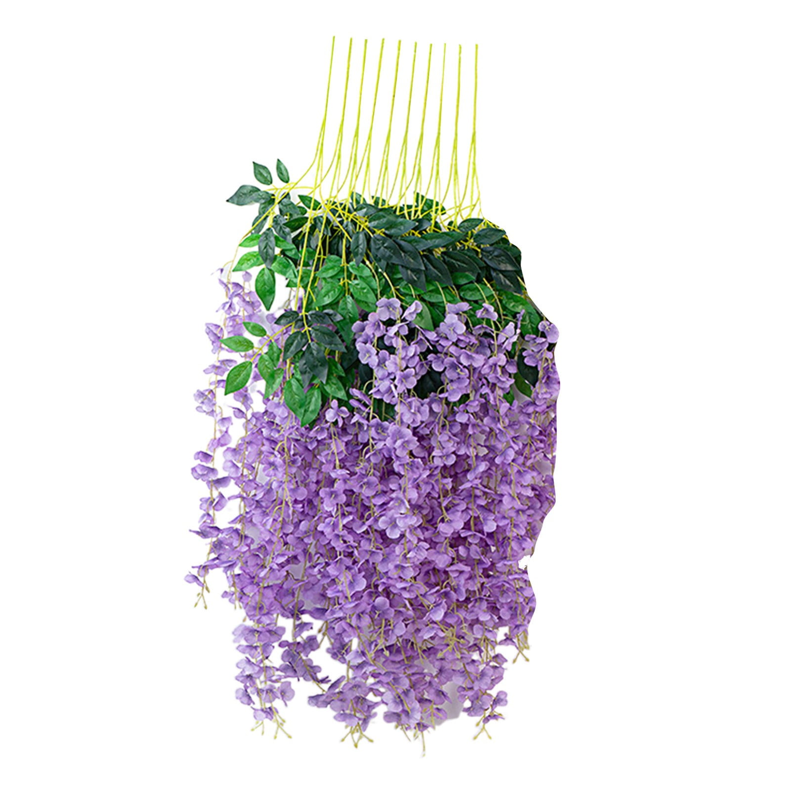 Tkrady 10 Pieces Artificial Wisteria Flower False Flower Rattan ...