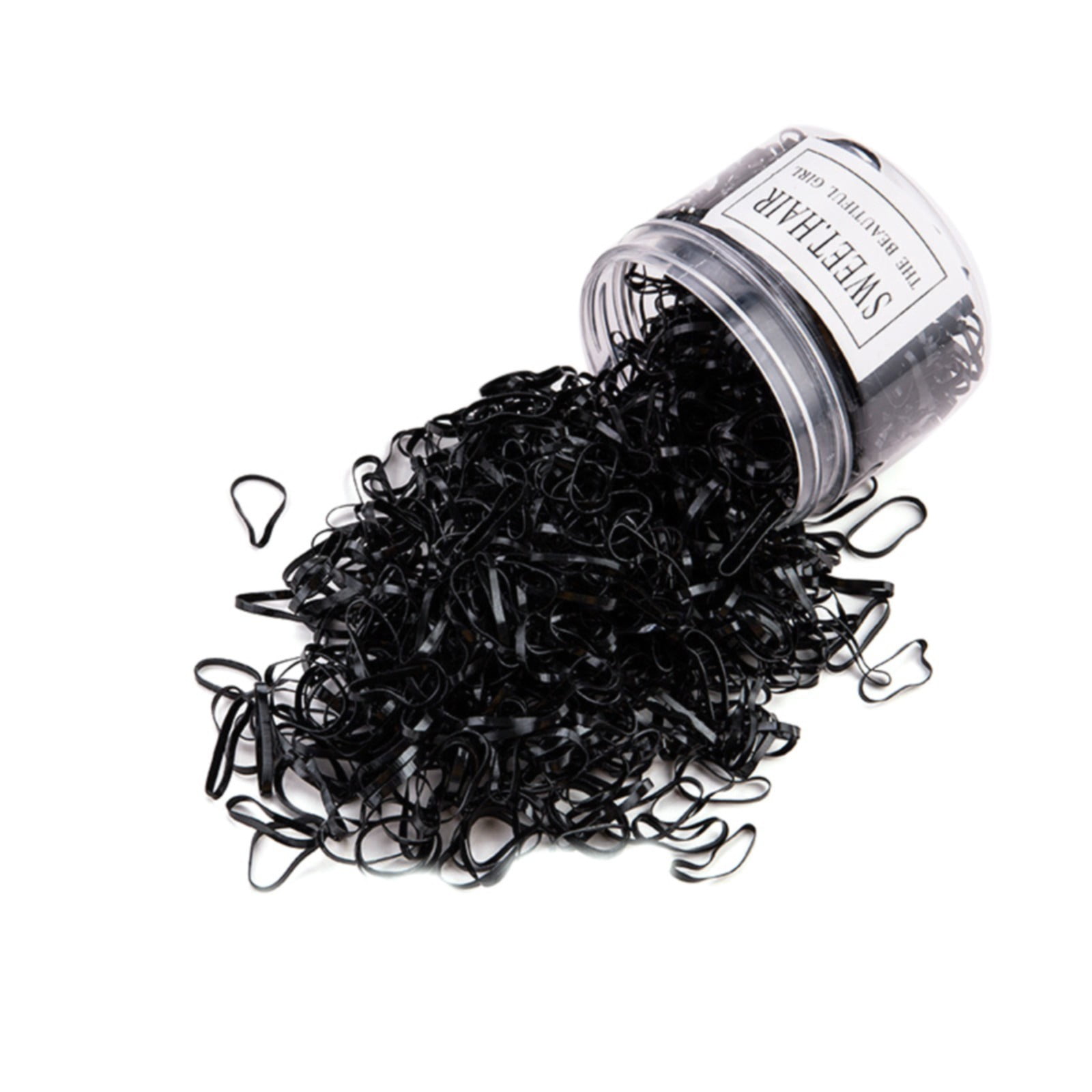 Tkrady 1000 Mini Rubber Bands Soft Elastic Bands for Kid Hair Braids ...