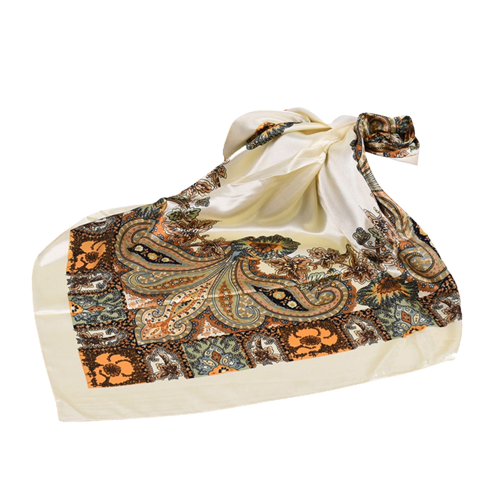 Tkrady 35” Satin Large Square Head Scarves - 1PC Silk Like Neck Scarf ...