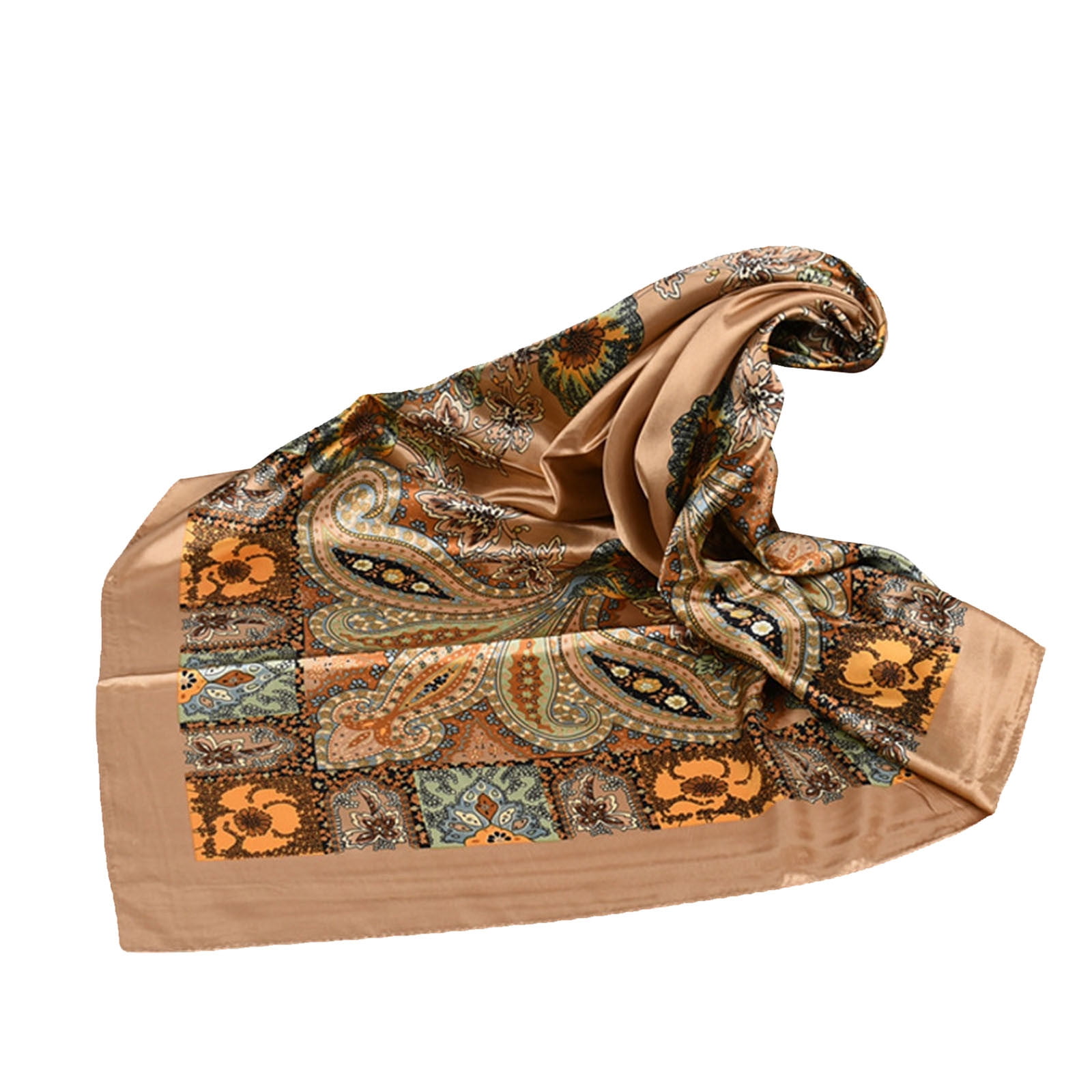 Tkrady 35” Satin Large Square Head Scarves - 1PC Silk Like Neck Scarf ...