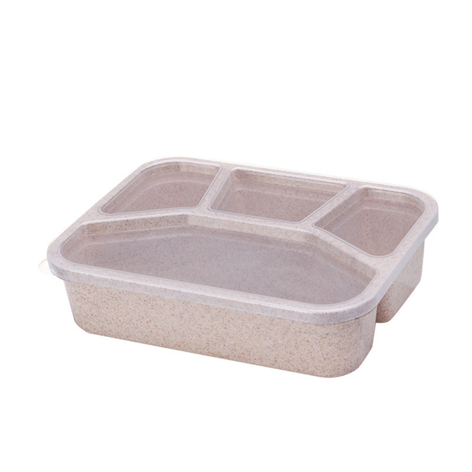 Tkrady 4 Compartment Snack Containers with Lid, Snackle Serving Tray 4 ...