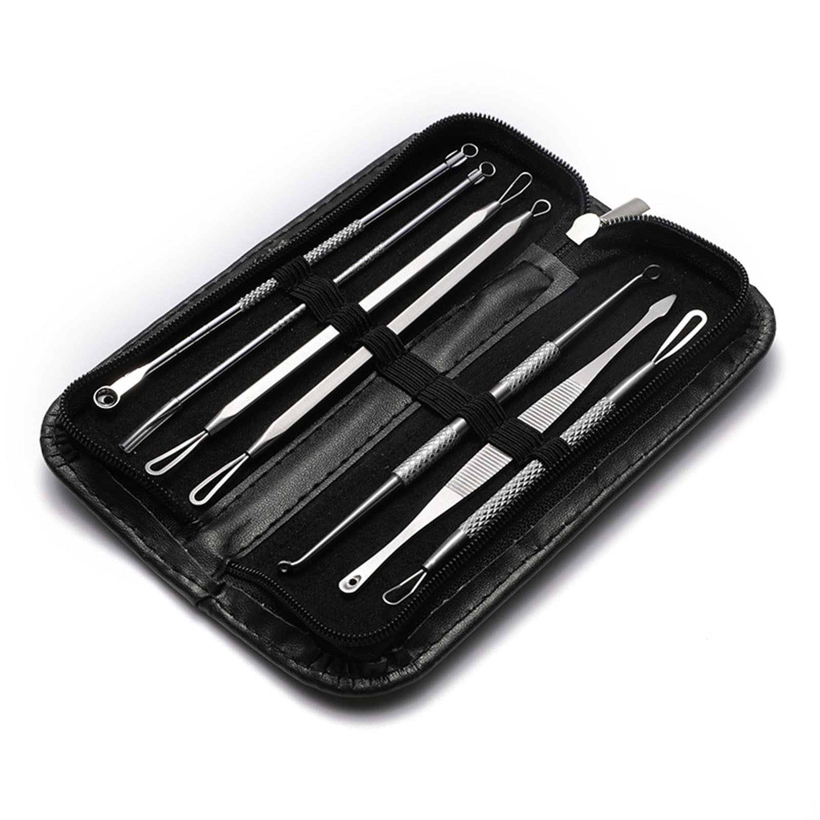 Tkrady 7 in 1 Pimple Popper Tool Kit Pimple Extractor Pimple Popper ...